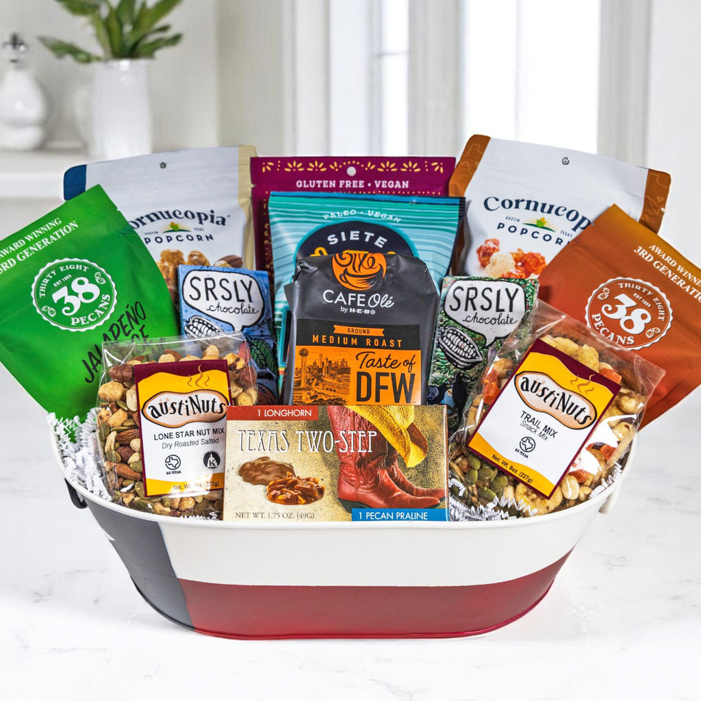 Dallas Gift Basket | Gourmet Texas Snacks & Treats – The Artisan Gift Boxes